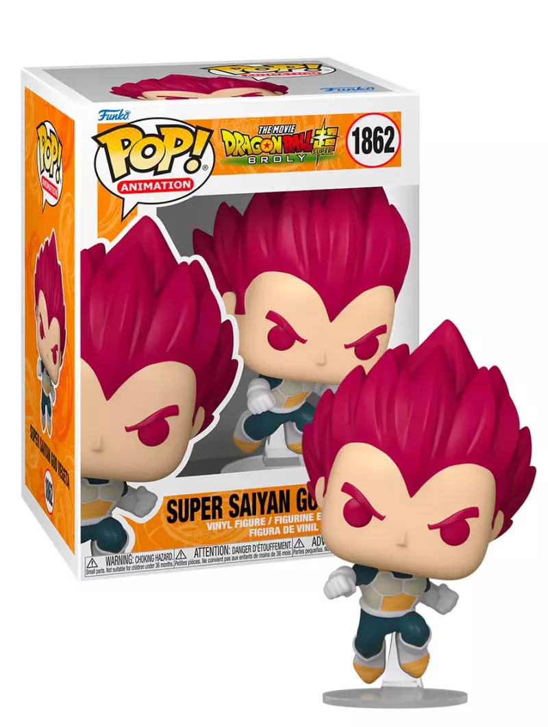 Funko Pop! Animation 1862 - Super Saiyan God Vegeta Dragon Ball Super ...